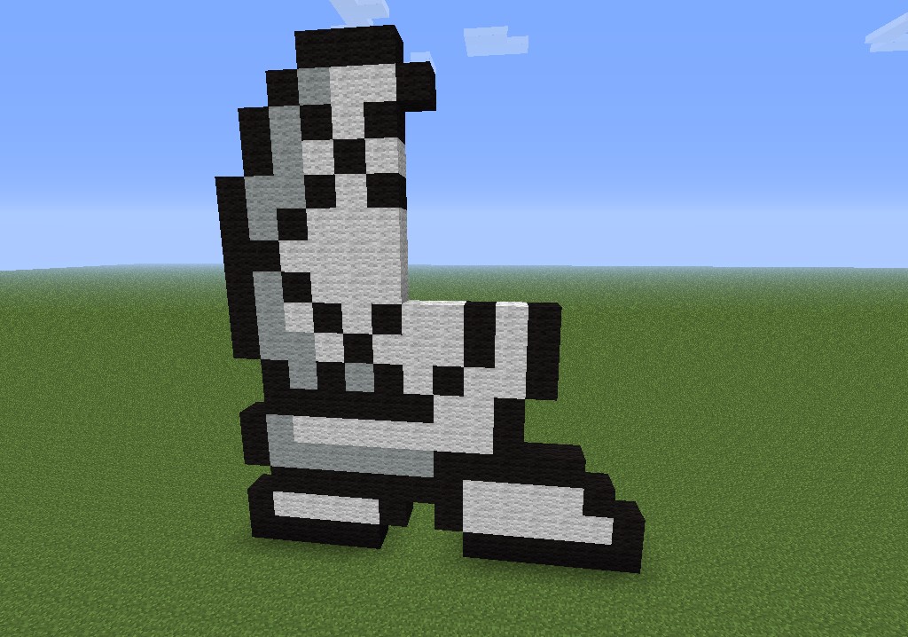 Dry Bones Pixel Art Minecraft Map