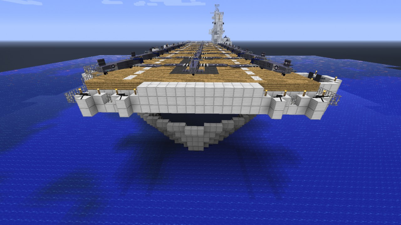 WWII USS Enterprise CV-6 Minecraft Map