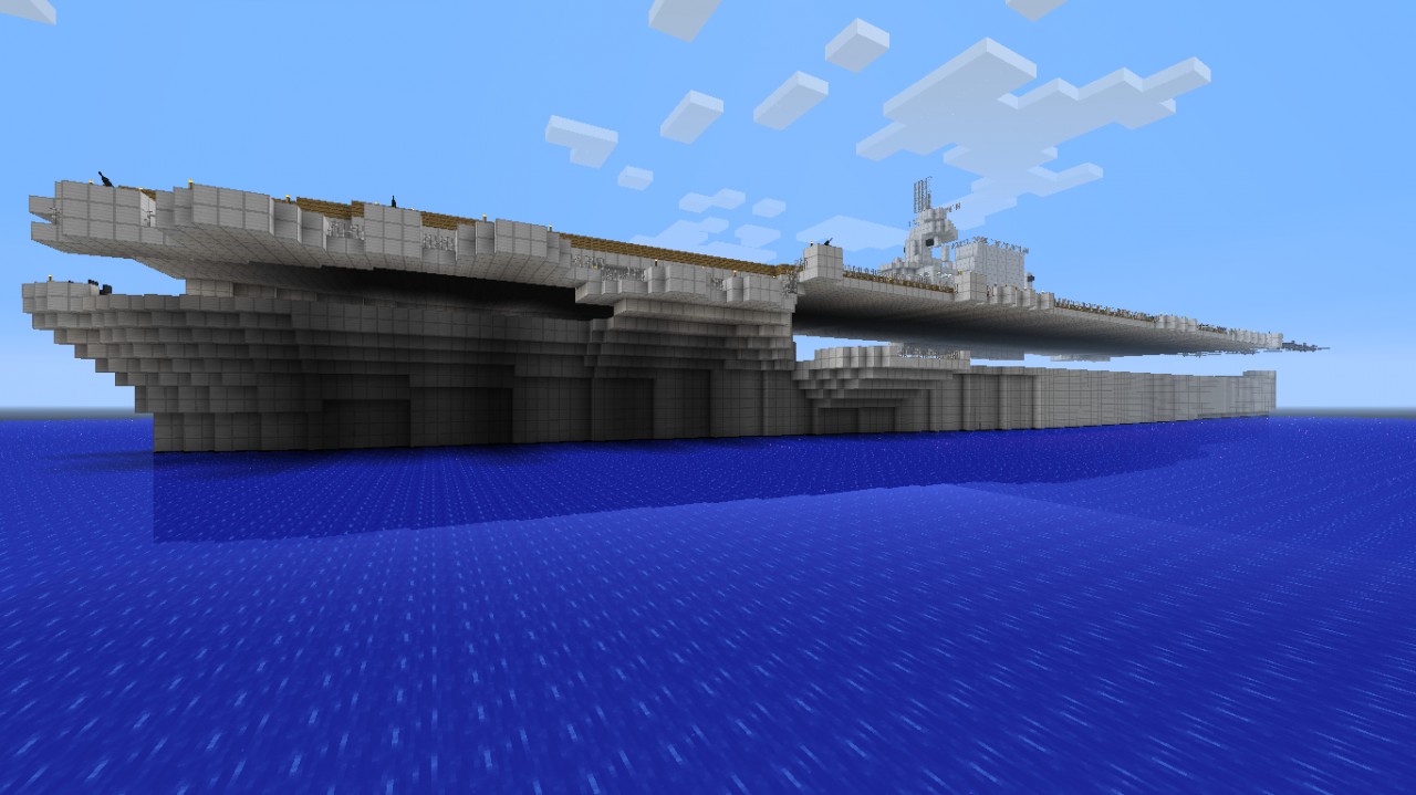 WWII USS Enterprise CV-6 Minecraft Map