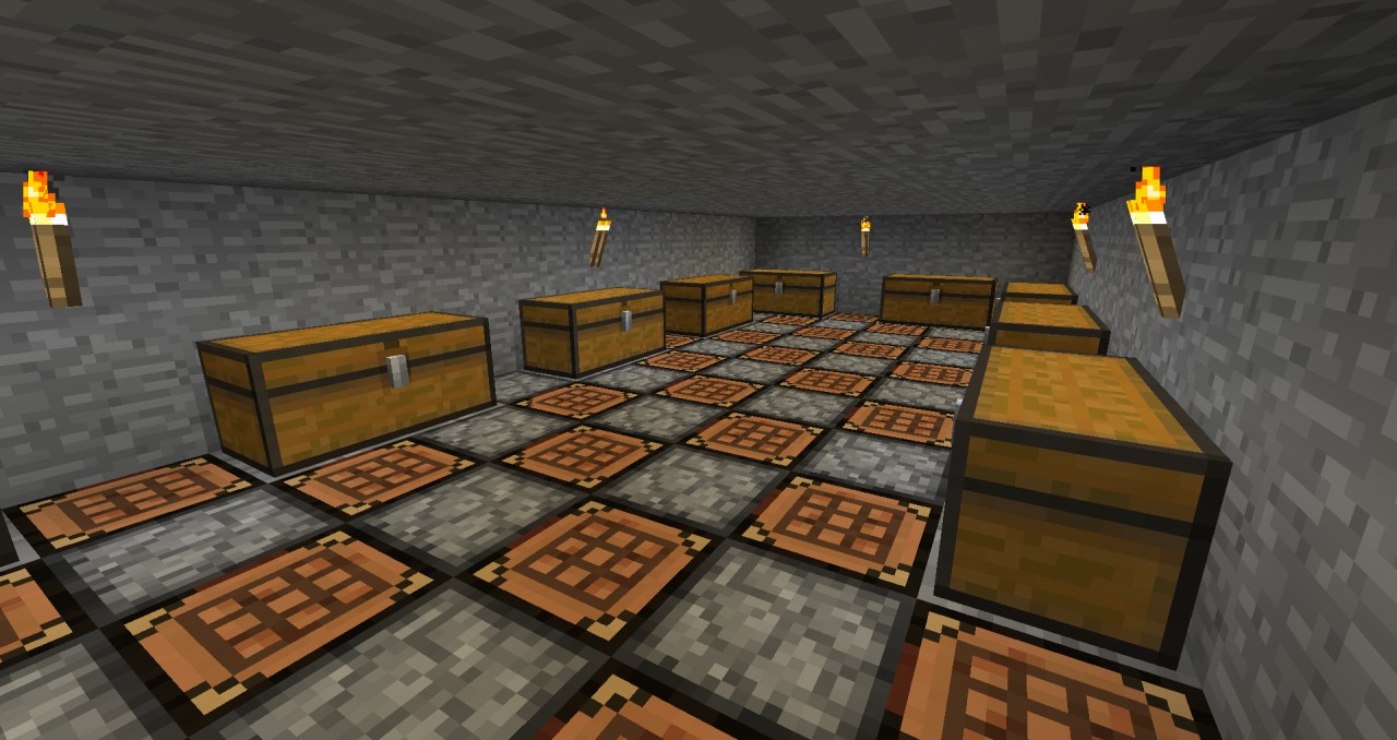 Stone and Glass mansion with working celing lights Minecraft Map