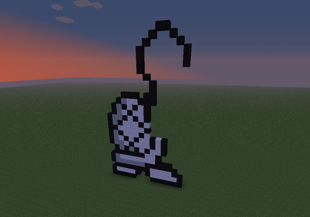 Dry Bones Pixel Art Minecraft Map