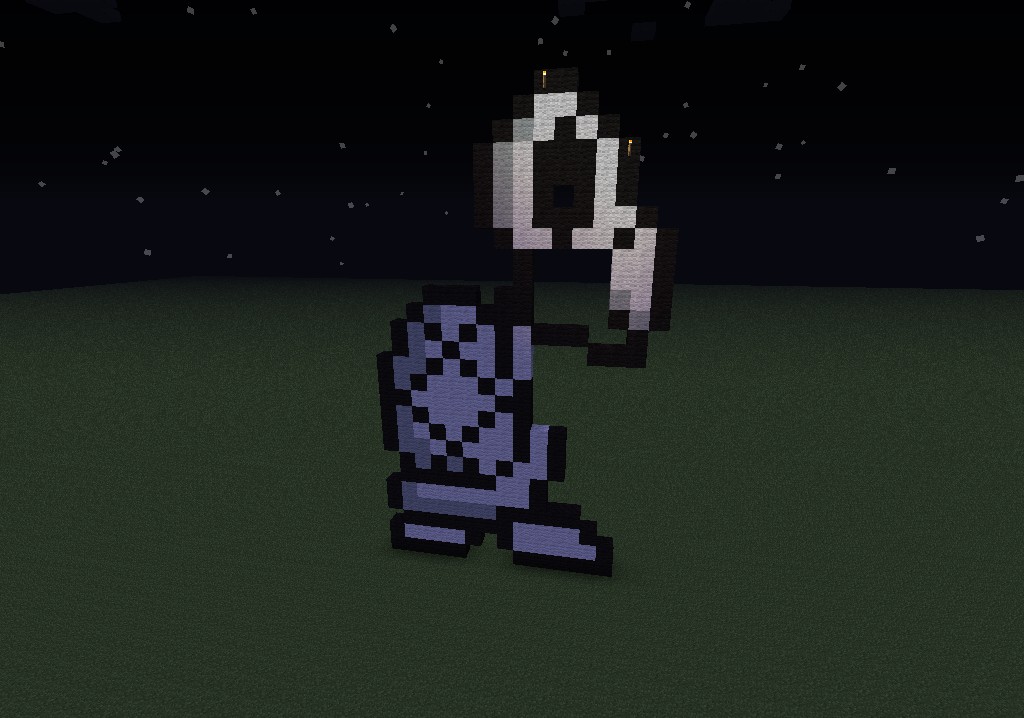 Dry Bones Pixel Art Minecraft Map