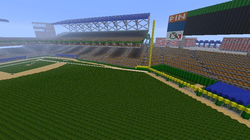 (MLB) Baseball Stadium modeled after Comerica Park Minecraft Map