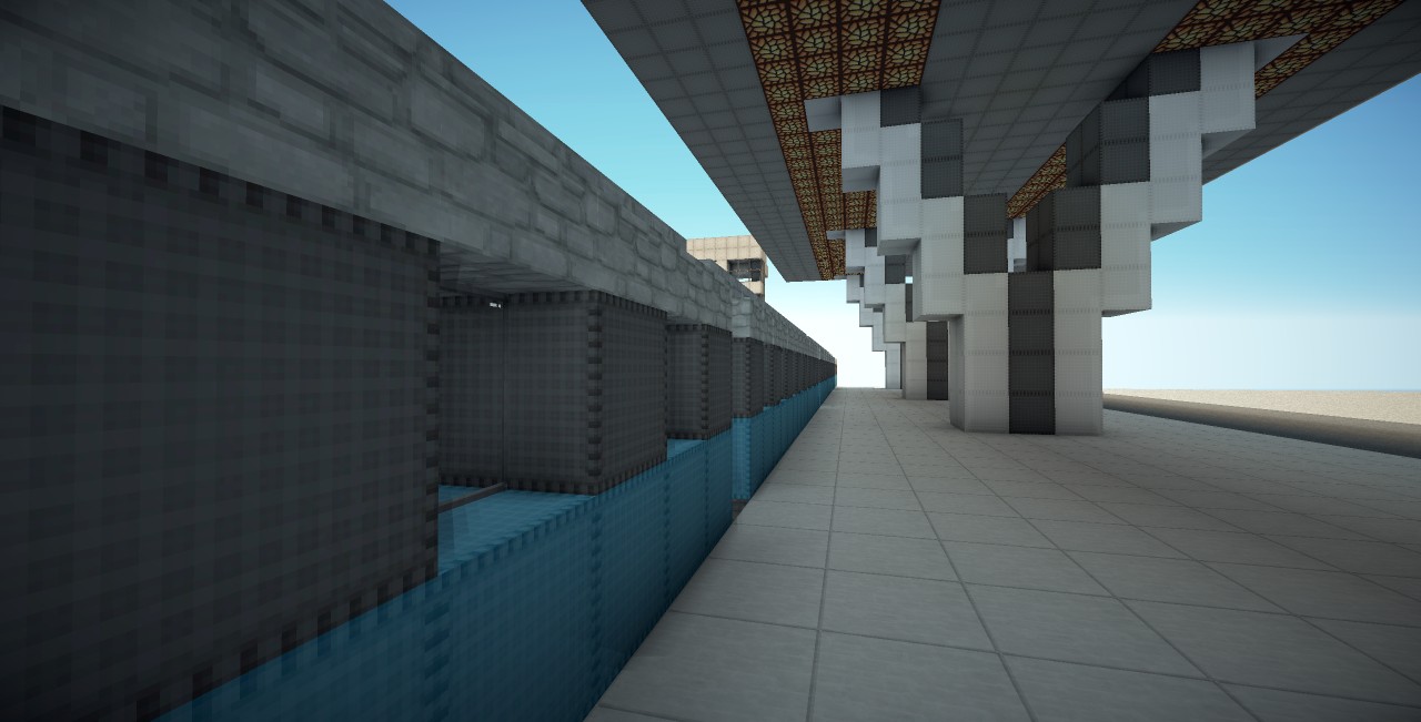 Modern Train Station (Aria City) Minecraft Map