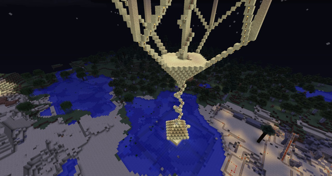 Floating Sand Temple Minecraft Map