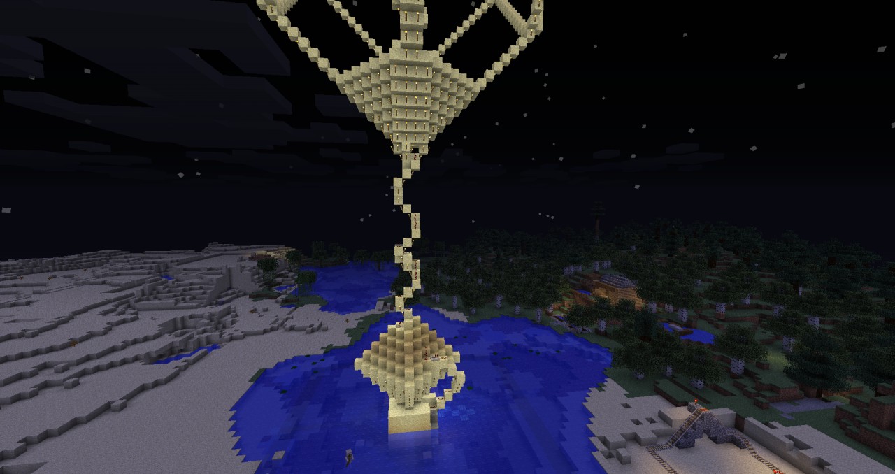 Floating Sand Temple Minecraft Map