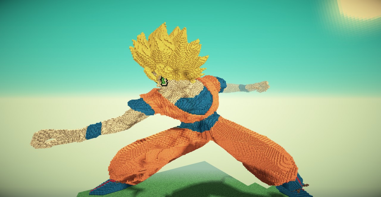 Goku Super Saiyan with video ^^ Minecraft Map