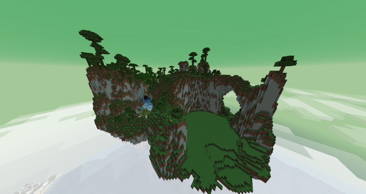 The floating island Minecraft Map