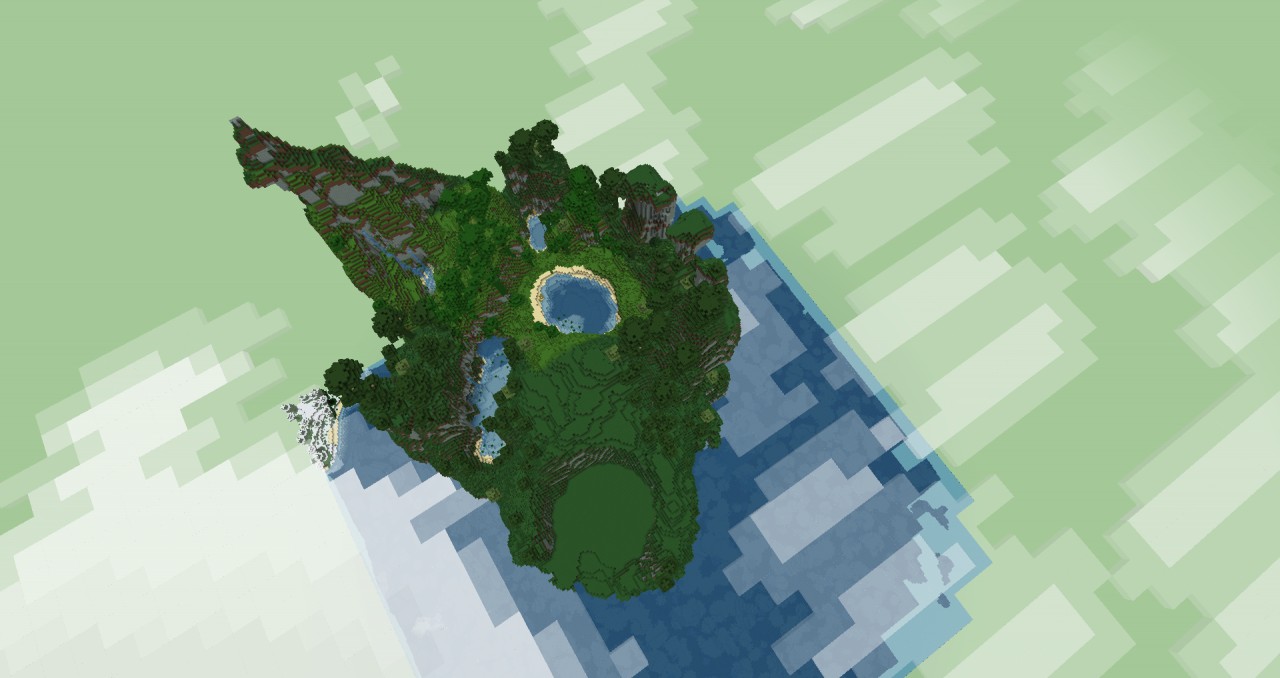 The floating island Minecraft Map