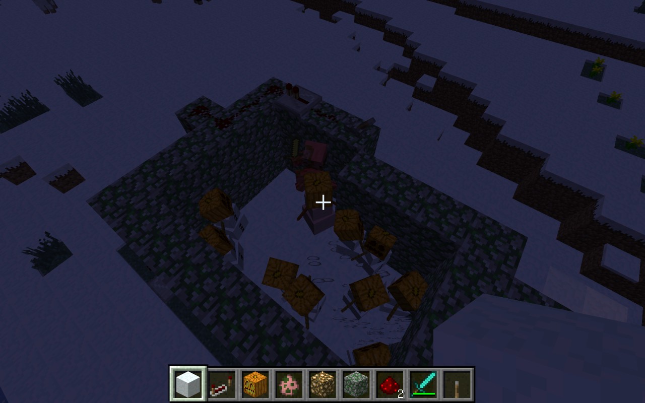 Zombi VS Snowman Minecraft Map