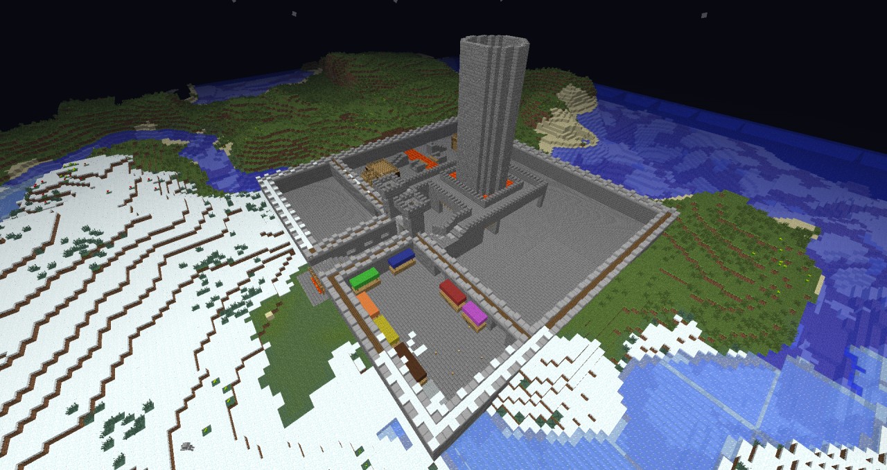 New Modern Castle Spawn For Multiplayer Minecraft Map