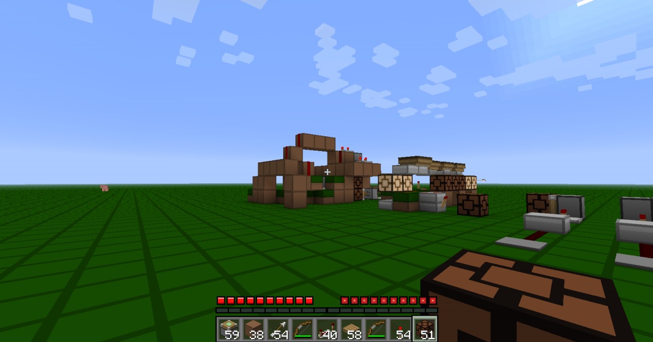 Minecraft 2x2 Spiral Door With Redstone Lamp powering Minecraft Map