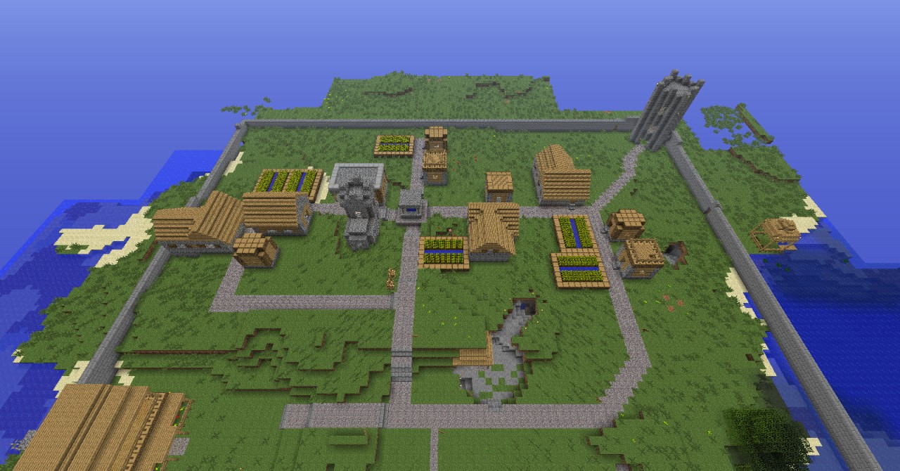 Minecraft little village Minecraft Map