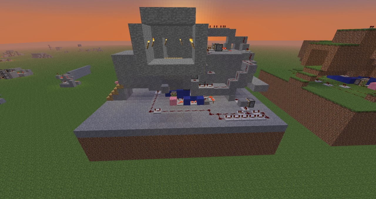 3x3 magic piston door Minecraft Map