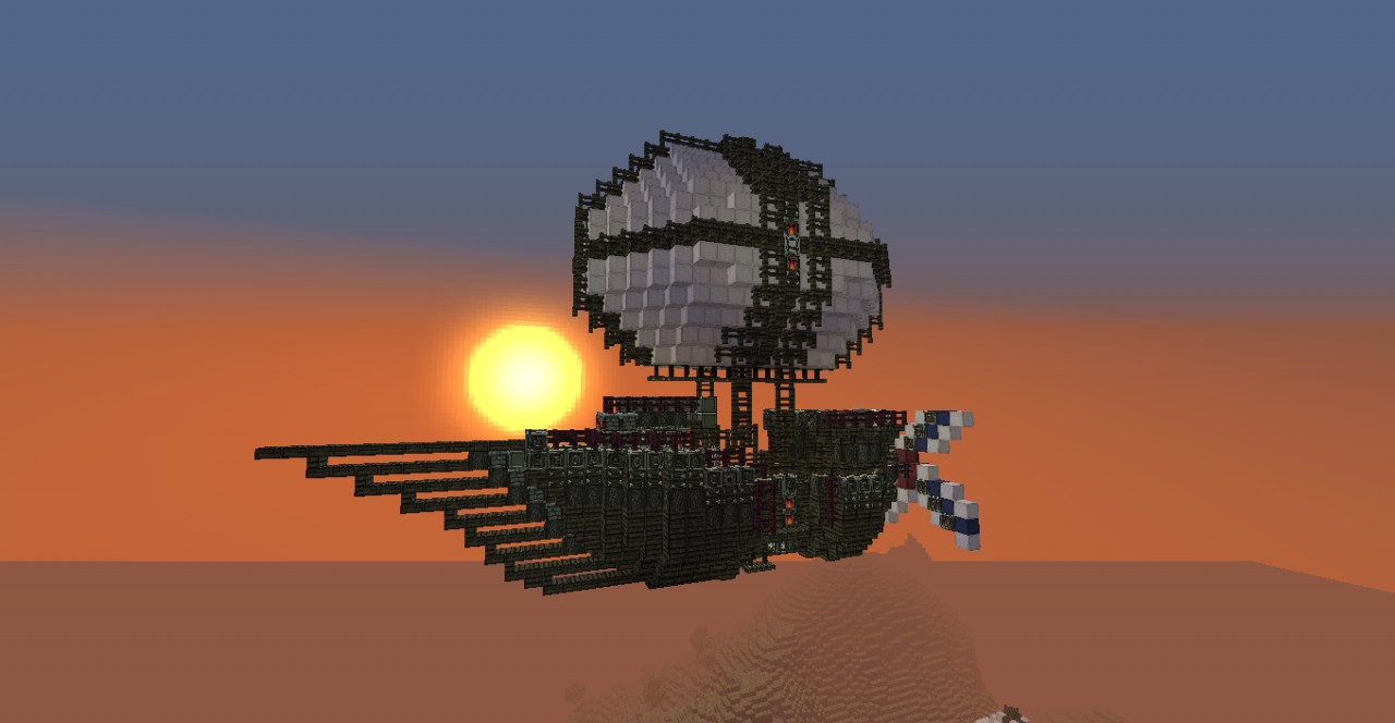 Destroyer Class Airship - The WarCry (+redstone weapons) (Schematic ...