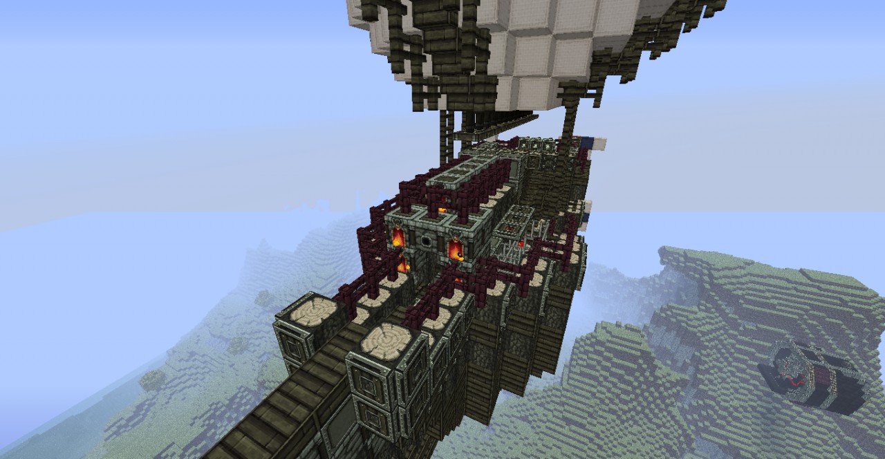 Destroyer Class Airship - The WarCry (+redstone weapons) (Schematic ...