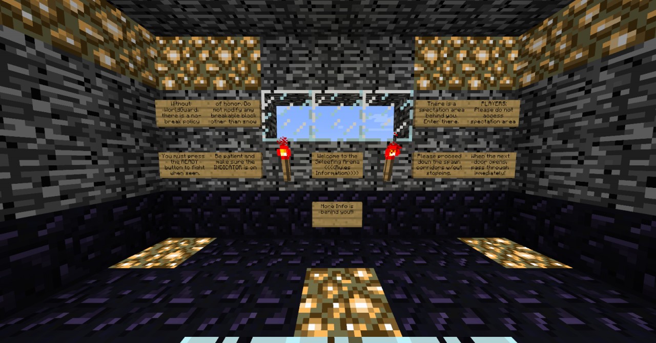 Semi-automated Spleefing Arena Minecraft Map