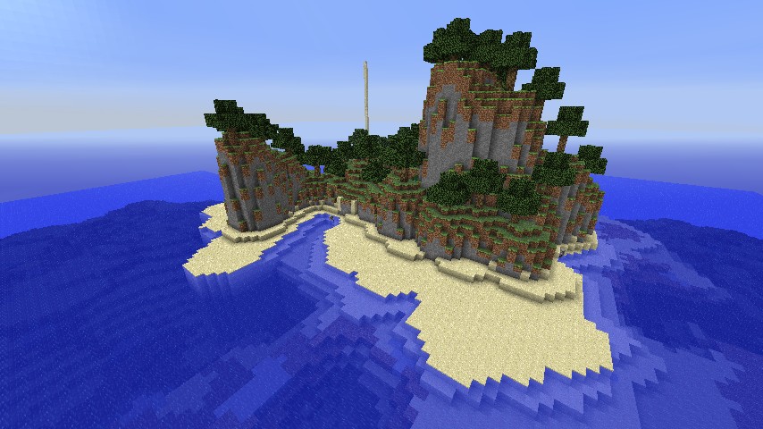 Custom Terrain - Isola Della Laguna Azzurra Minecraft Map