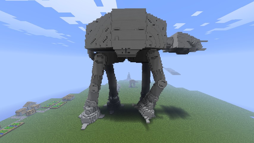 All terrain Walkers statues Minecraft Map