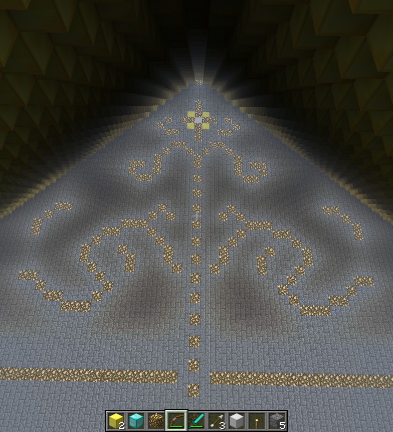 Giant Triforce Temple (Shell) Minecraft Map