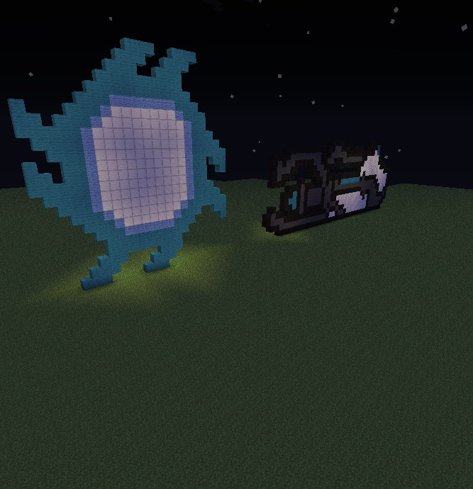 Portal Gun (Blue, with Portal) Minecraft Map