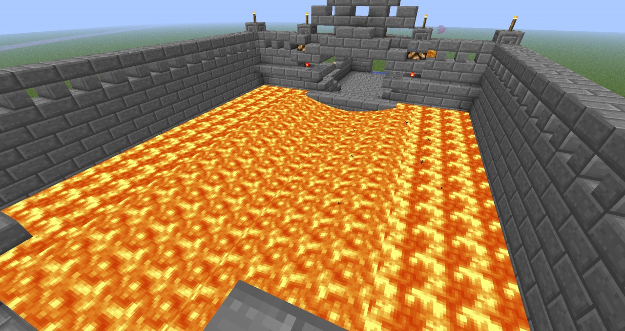 Infinitely Wide Piston Bridge Tutorial Minecraft Map