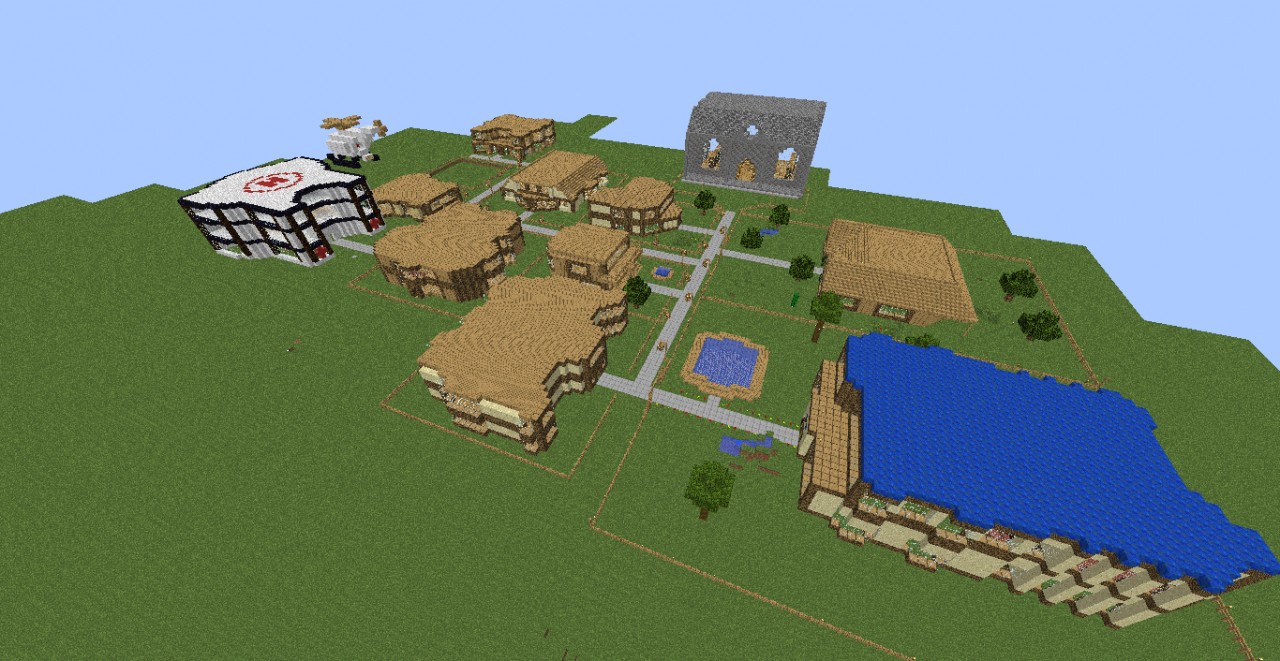 the start of a city(+ special update) Minecraft Map