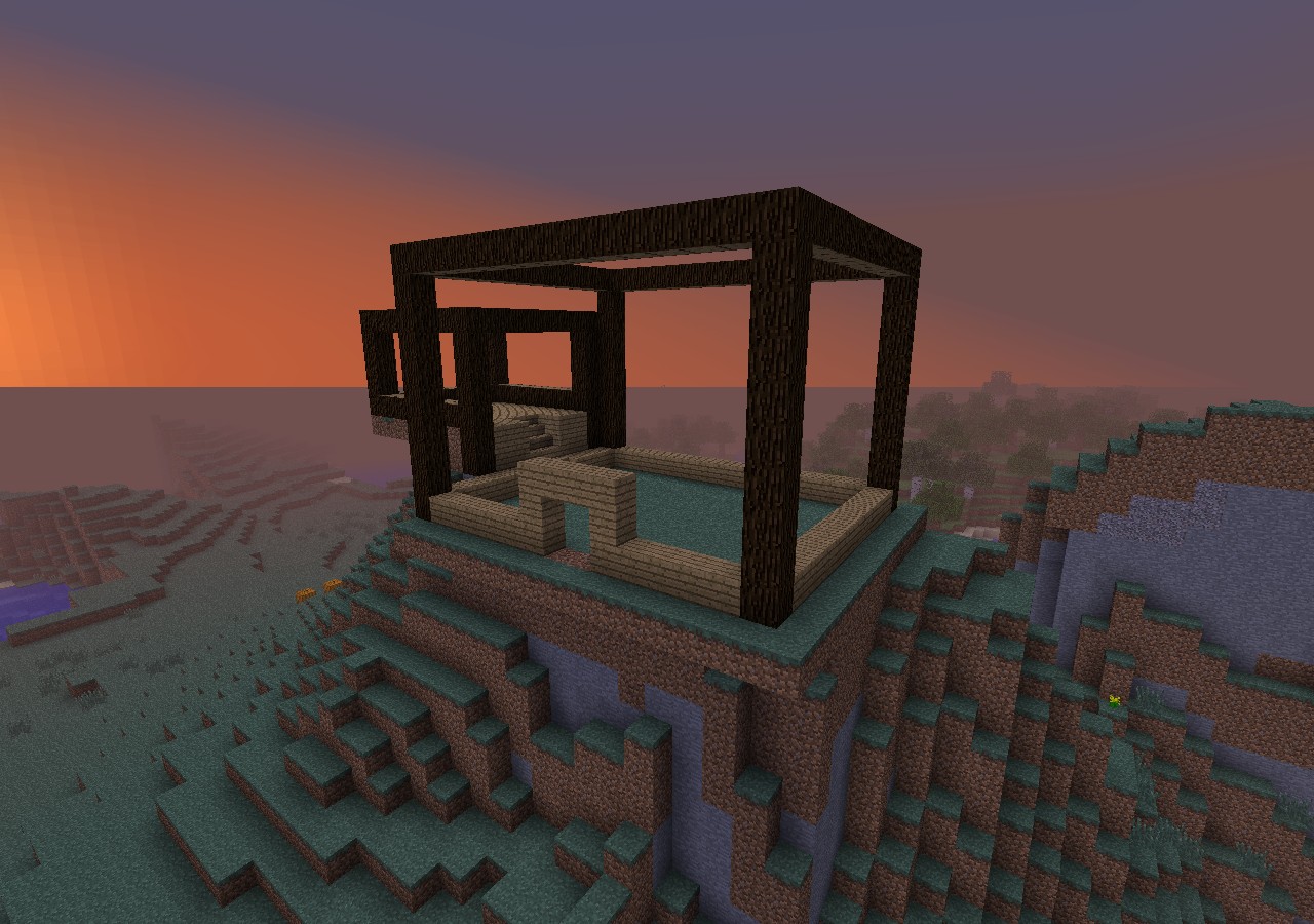 Mountain Top House Frame [Incomplete so you can finish it] Minecraft Map