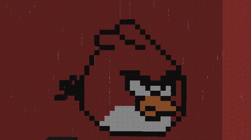 Red Angry Bird Minecraft Map