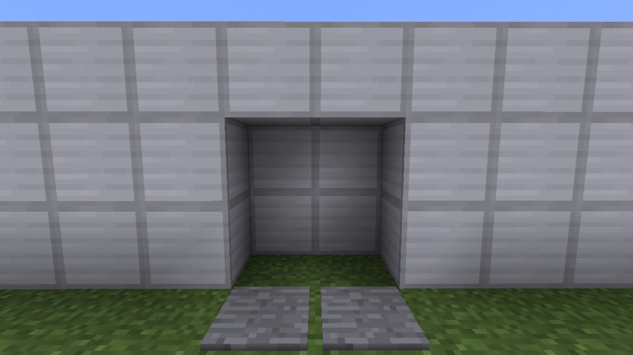 Simple 2x2 Piston Door Minecraft Map