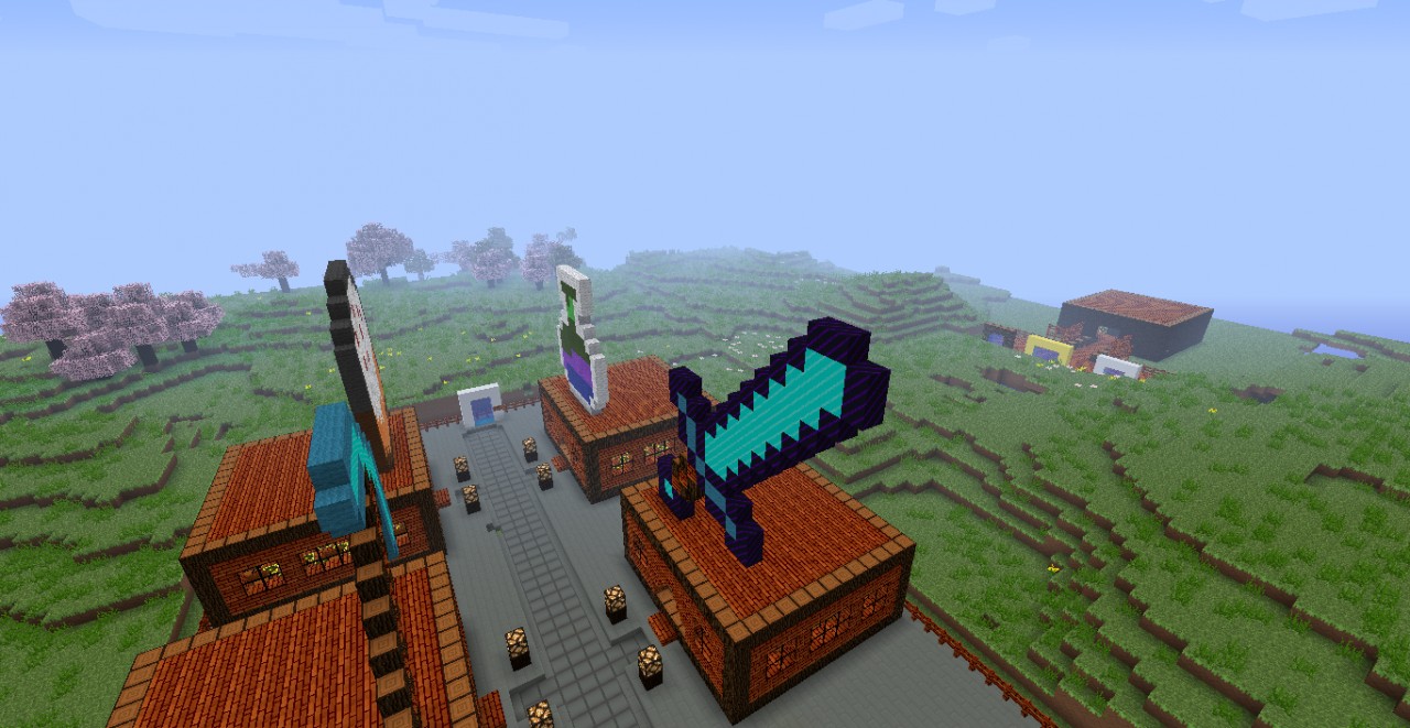Museum,Ghost ship and premade spawn+shops Minecraft Map