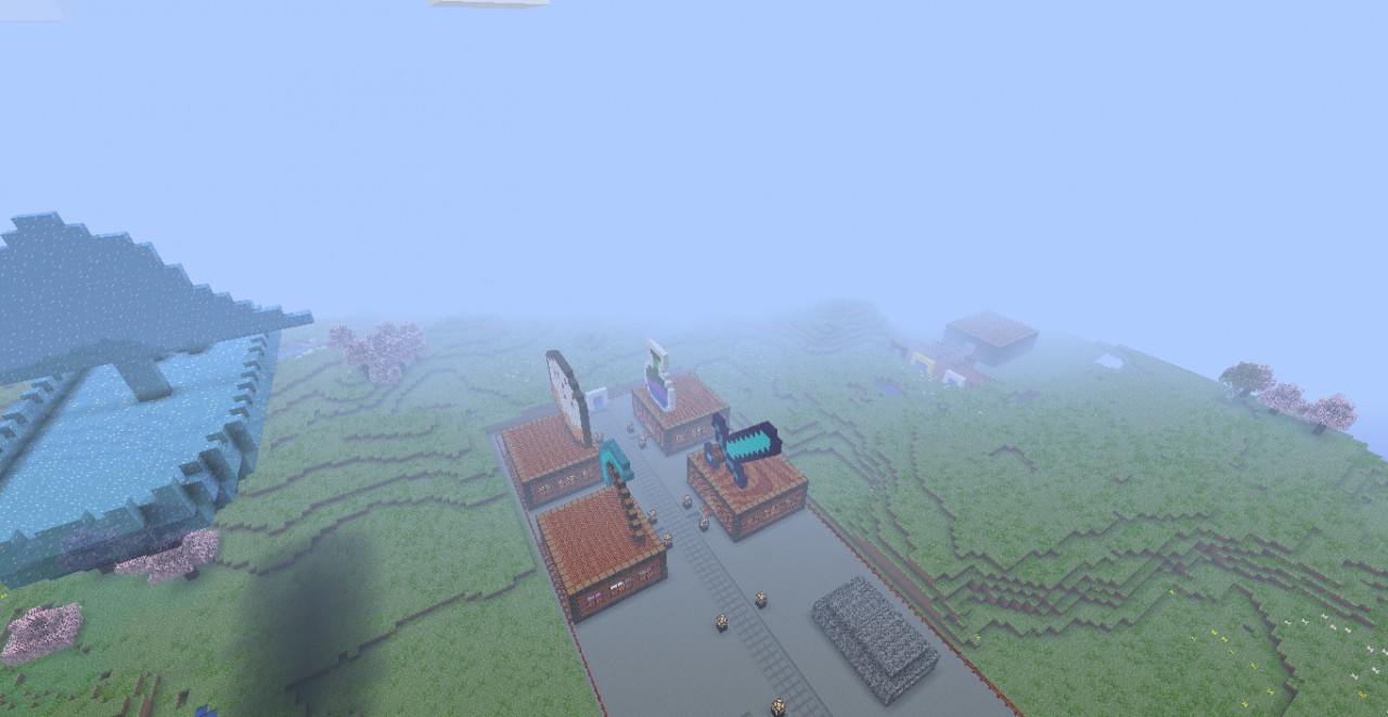 Museum,Ghost ship and premade spawn+shops Minecraft Map