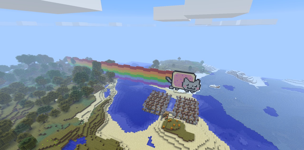 Nyan Cat awesomeness Minecraft Map