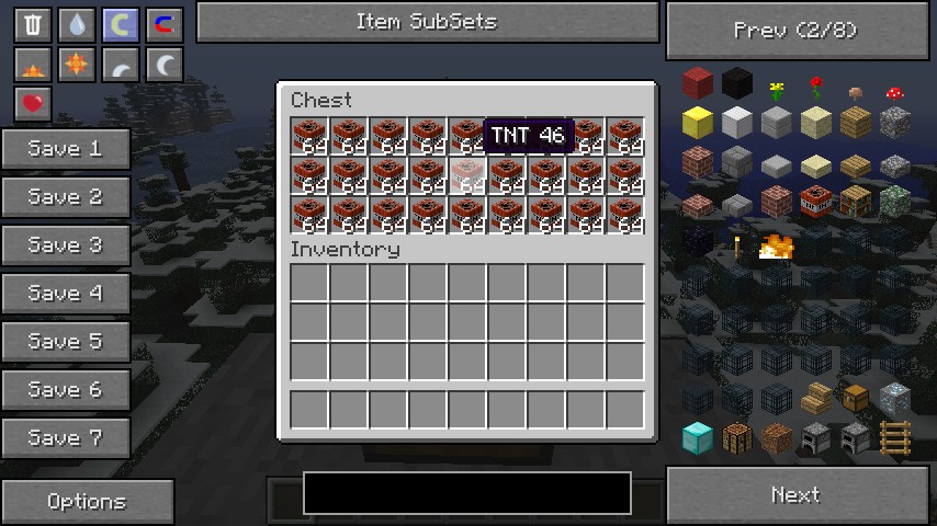 cannon with a chest full with tnt Minecraft Map