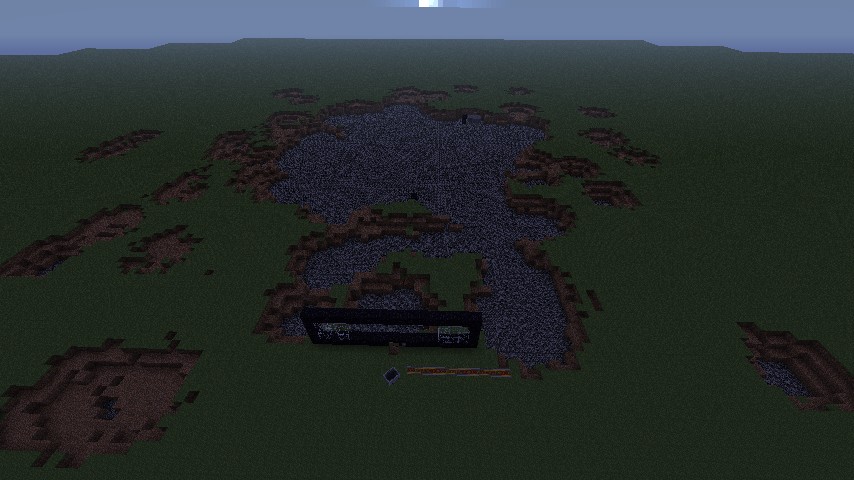 giant statue of steve with tnt for a big explosion Minecraft Map