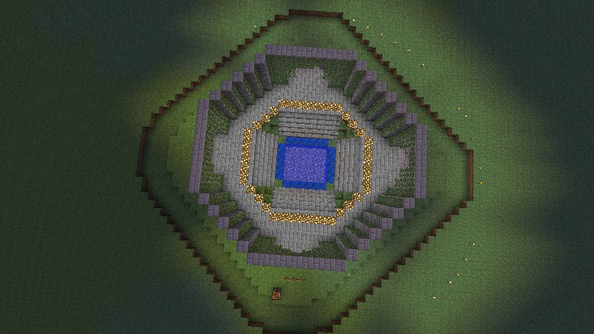 Hanging tower gardens of Azcraftia Minecraft Map