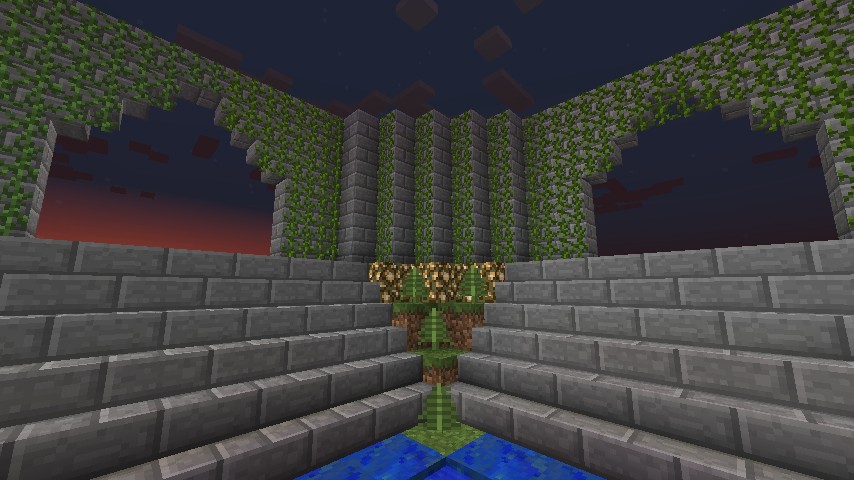 Hanging tower gardens of Azcraftia Minecraft Map