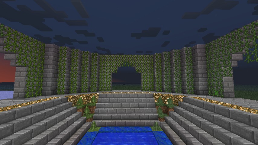 Hanging tower gardens of Azcraftia Minecraft Map
