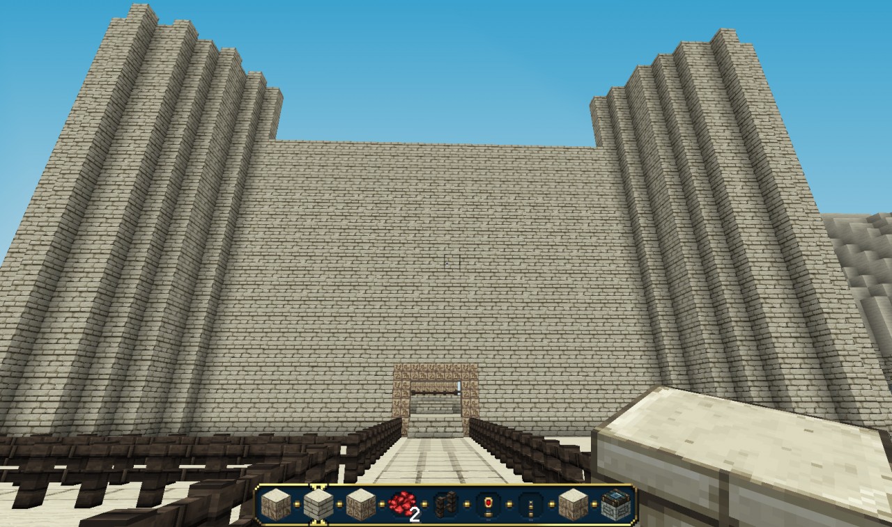 Sandstone Desert Fortress Minecraft Map