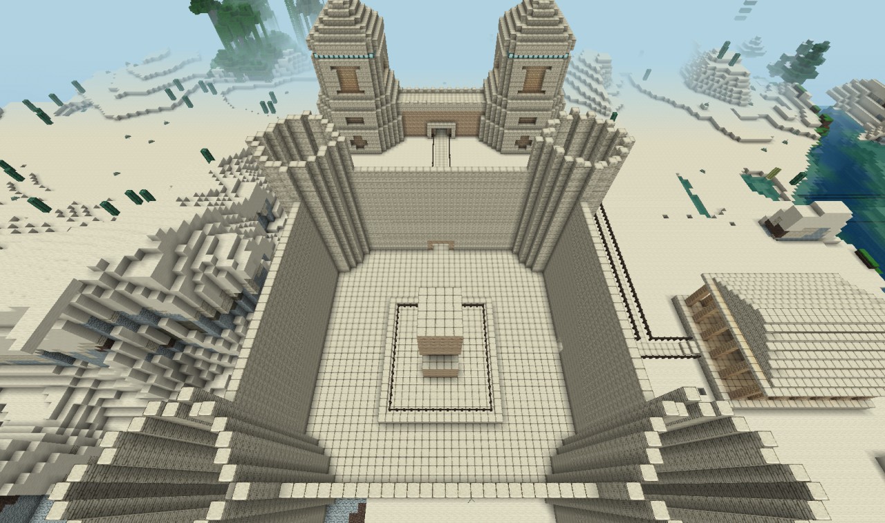 Sandstone Desert Fortress Minecraft Map