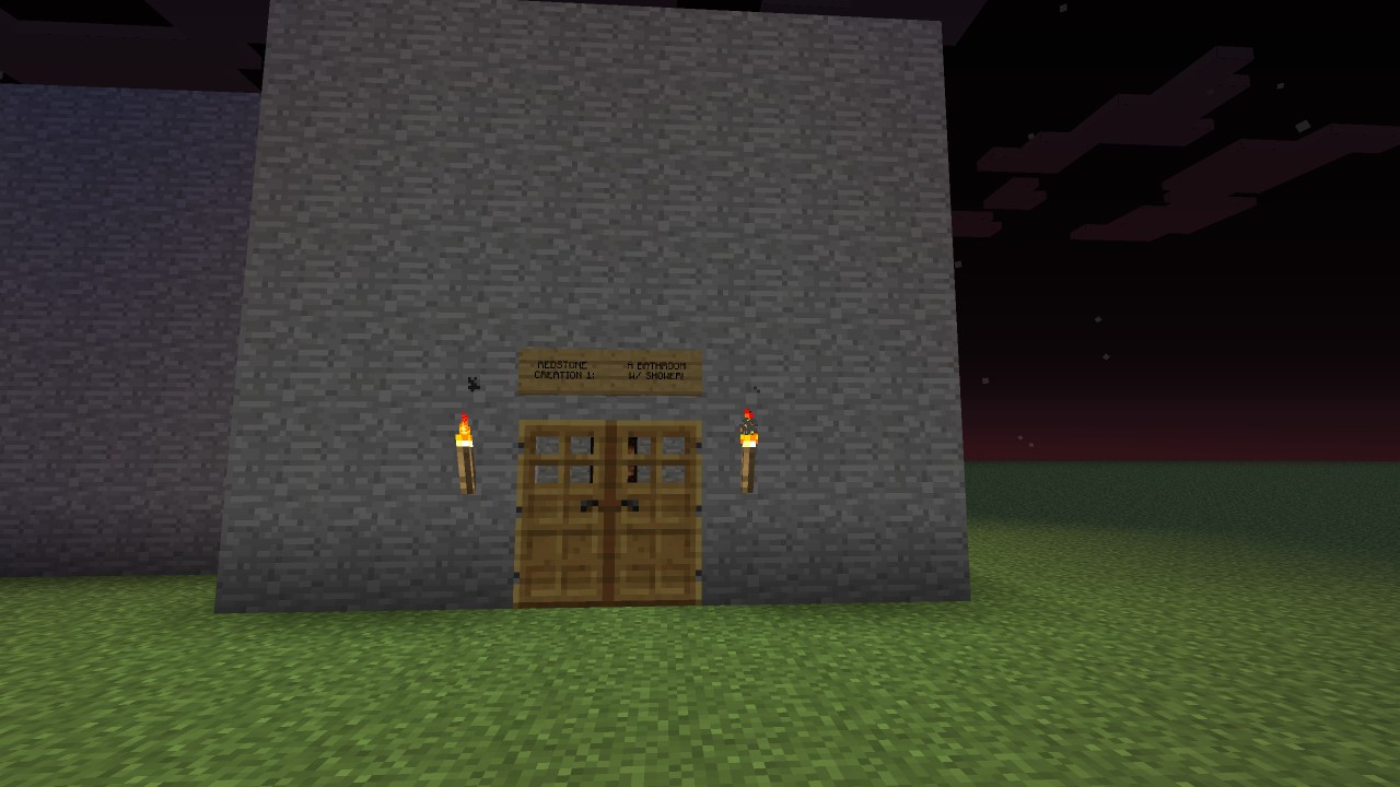 A Bathroom with a Shower! Minecraft Map