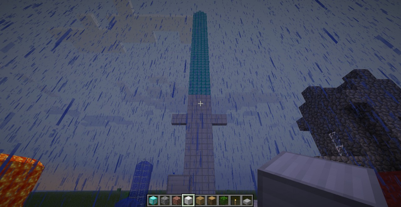 diamond sword statue Minecraft Map