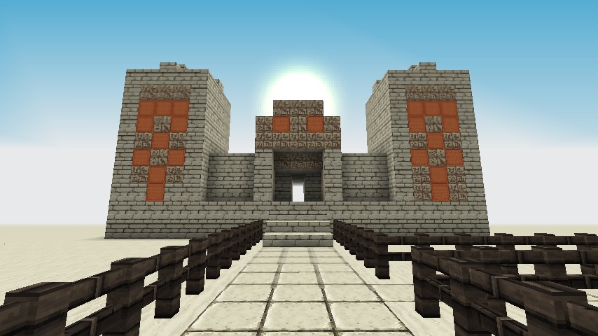 Sandstone Desert Fortress Minecraft Map