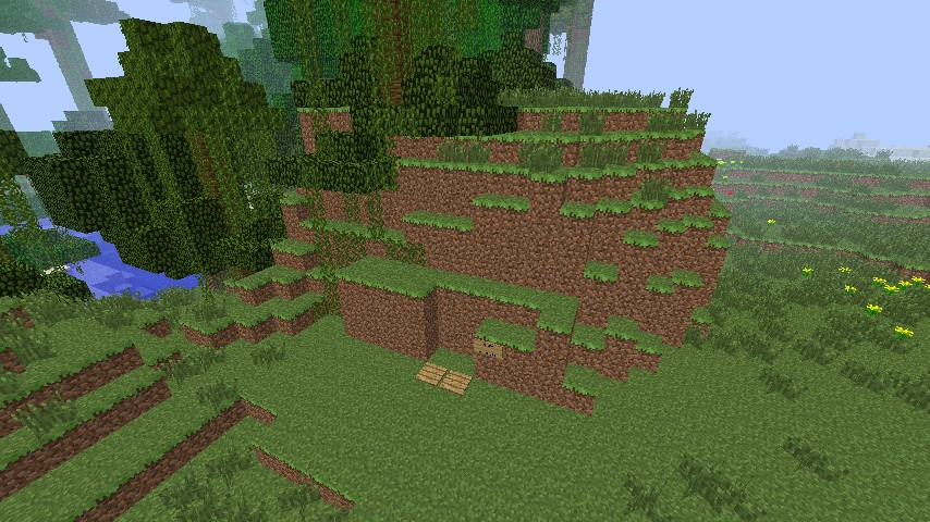 The Cave: Secret underground cave/home Minecraft Map