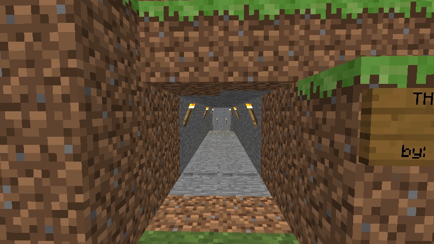 The Cave: Secret underground cave/home Minecraft Map
