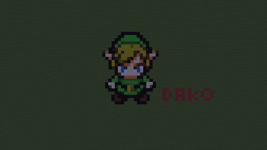 Link Pixel Art Minecraft Map
