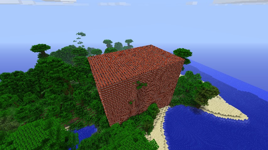 giant cube tnt Minecraft Map