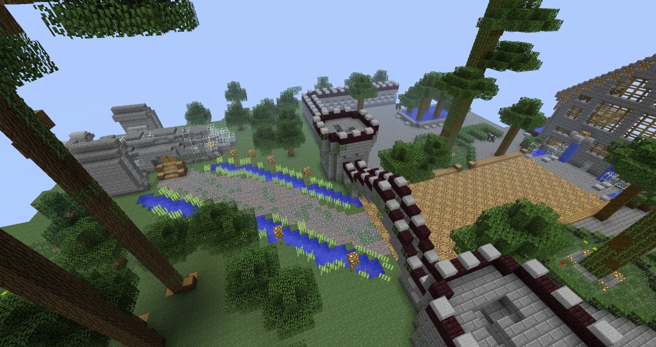 Floating nether Cathedral Minecraft Map