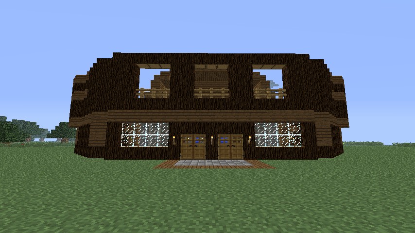 Open Air house with big garden/farm Minecraft Map