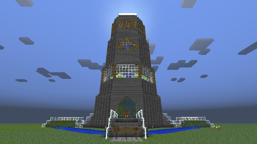 Hanging tower gardens of Azcraftia Minecraft Map